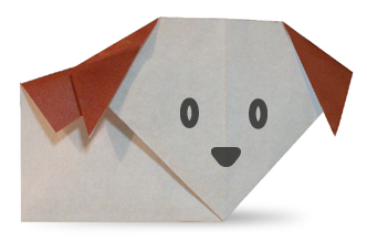 Origami A Dog - Easy Origami instructions For Kids