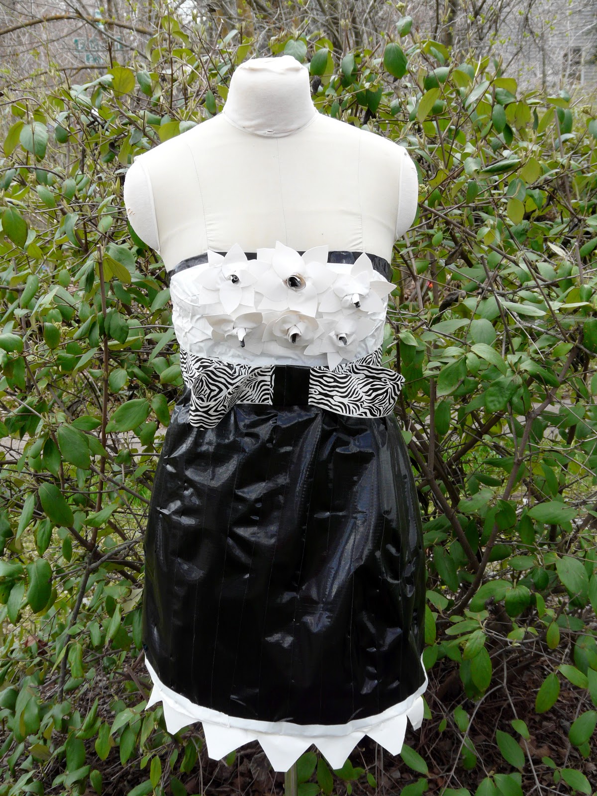 Hudson's Holidays - Designer Shirley Hudson: Duck tape Prom Dress ...