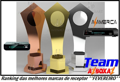 Ranking das melhores marcas de receptor ''FEVEREIRO'' - Team Azbox Az