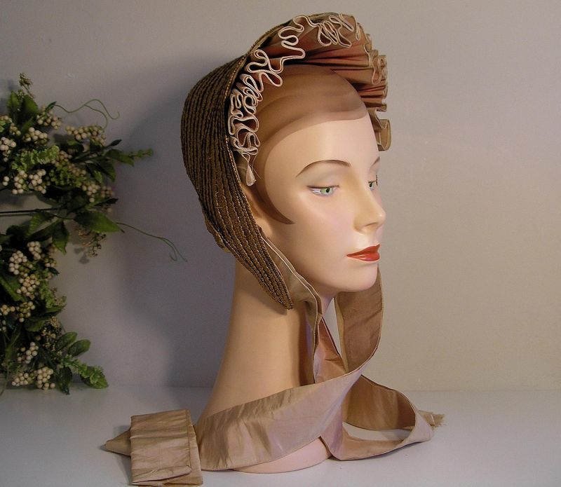All The Pretty Dresses: 1850's Bonnet