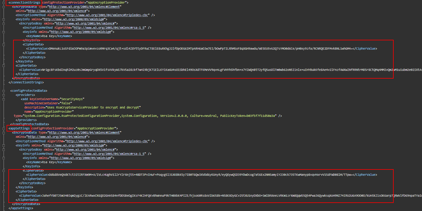 Allen Conway Encrypting Configuration Sections In