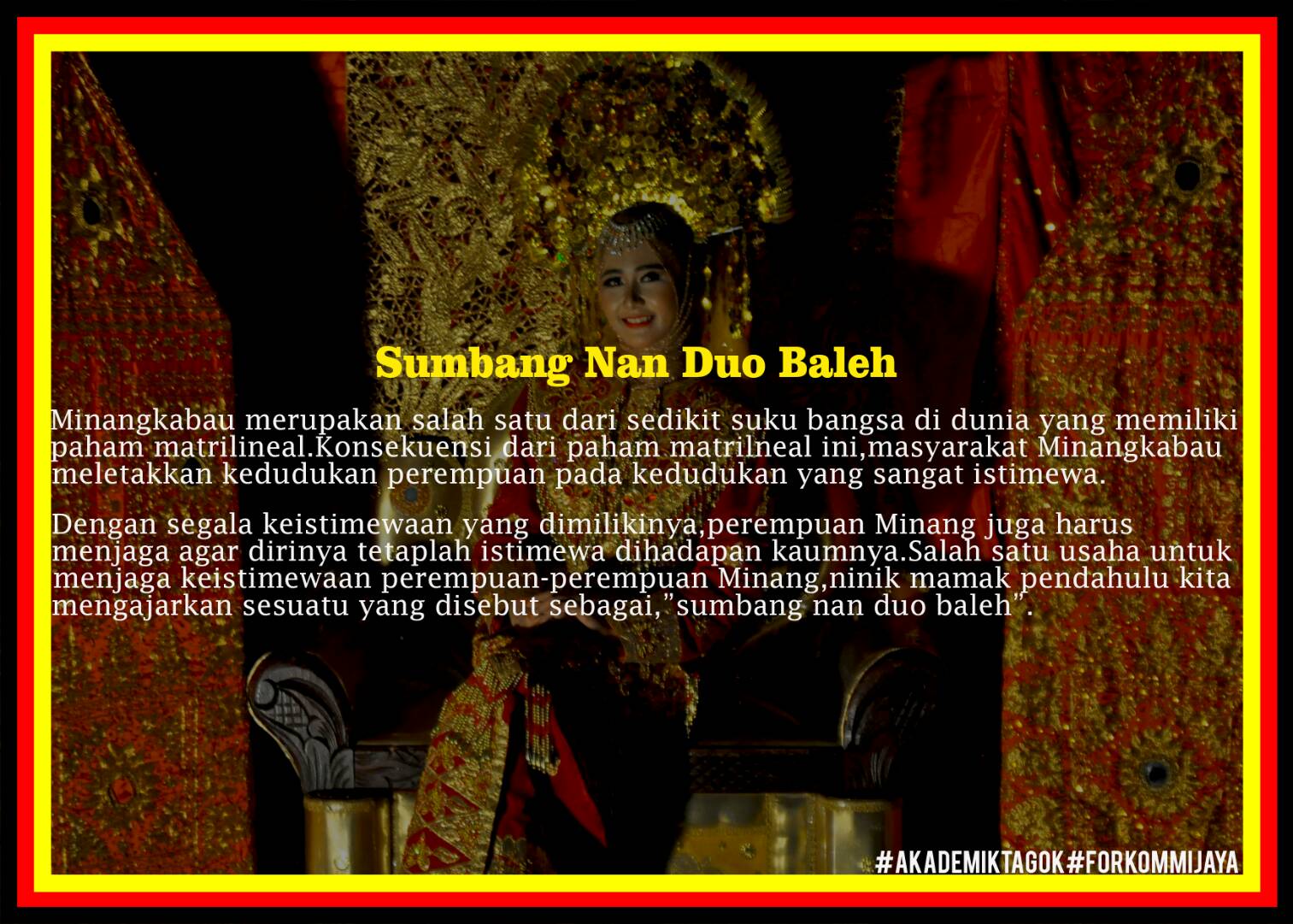 Sumbang Nan Duo Baleh