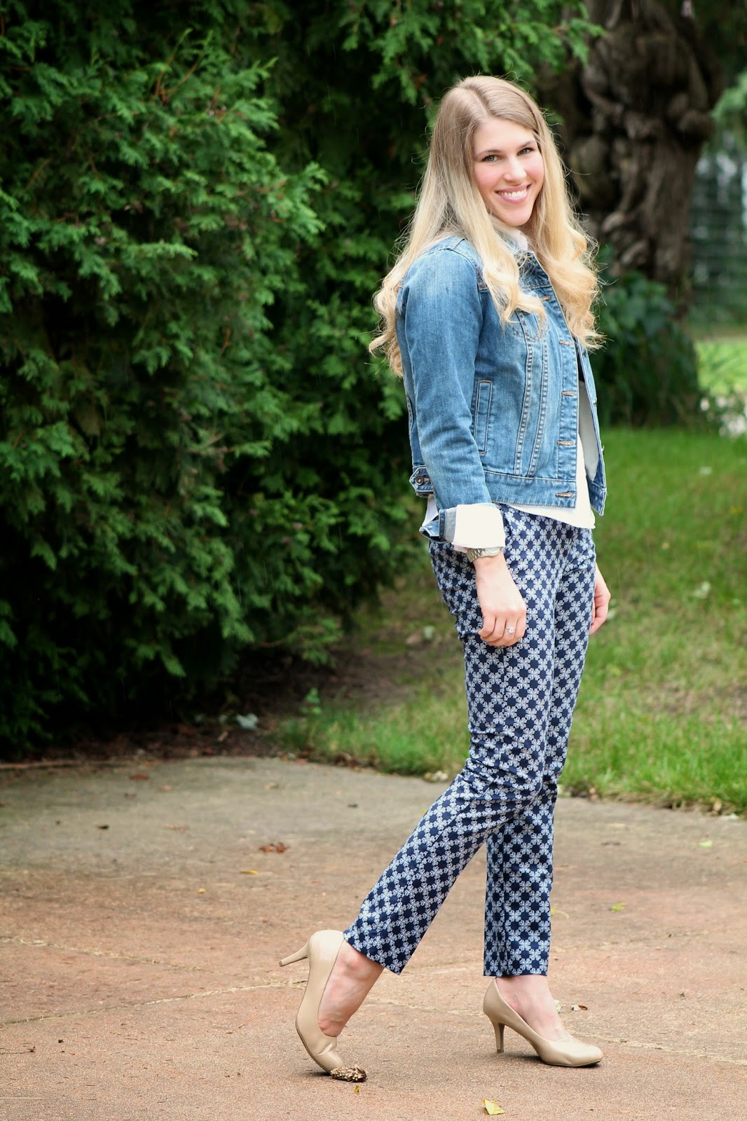 Confident Twosday: Denim Jacket and Printed Pants - I do deClaire