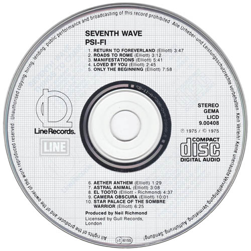 Jolly Joker`s Ohrenbalsam: SEVENTH WAVE, PSI-FI, 1975, CD, 1987
