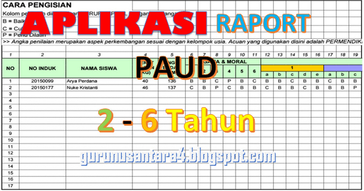 Download Aplikasi Raport PAUD Terbaru - FORMAT-FILE