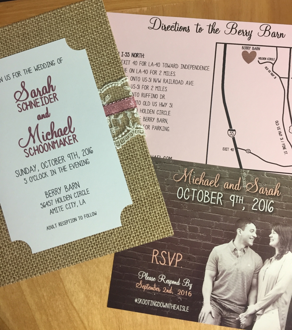 Simply SARAHdipity: DIY Rustic Wedding Invitations