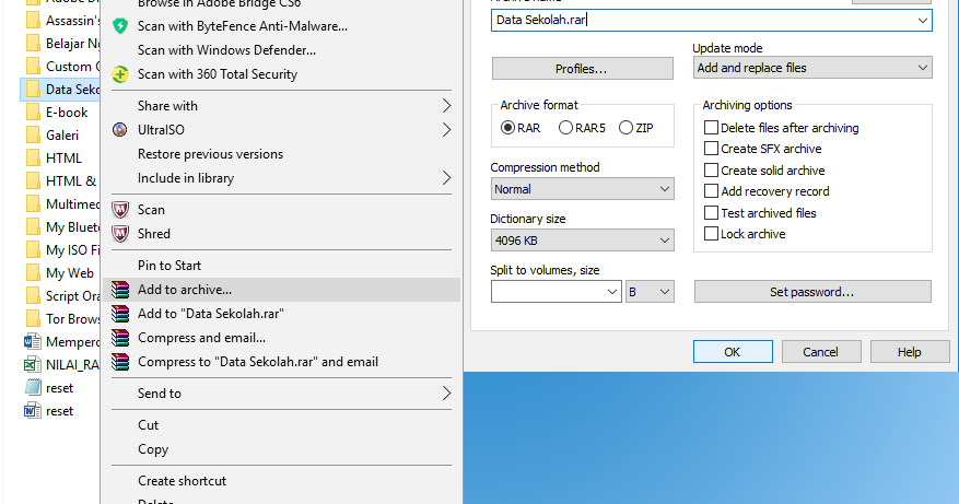 Cara Membuat File Berformat Zip dan Rar - Ngoding Tutorial