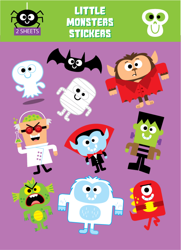 Millertoons: MONSTER STICKERS FOR KIDS