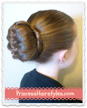 Braided Bubble Bun, Dance Hairstyle Tutorial | Hairstyles For Girls ...