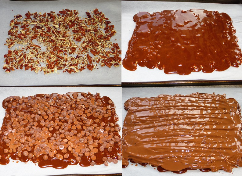Simplement entre nous: Caramel croquant aux pacanes et au chocolat