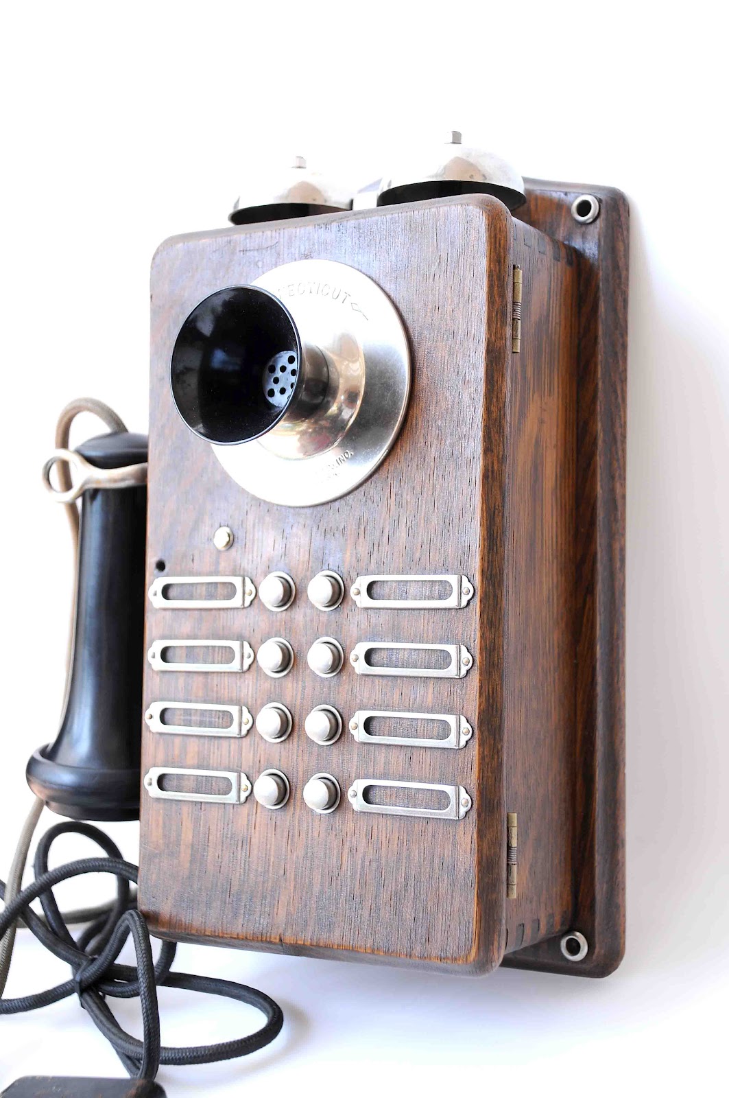 Old Vintage Gallery: Connecticut Intercom Wall Telephone Circa 1913