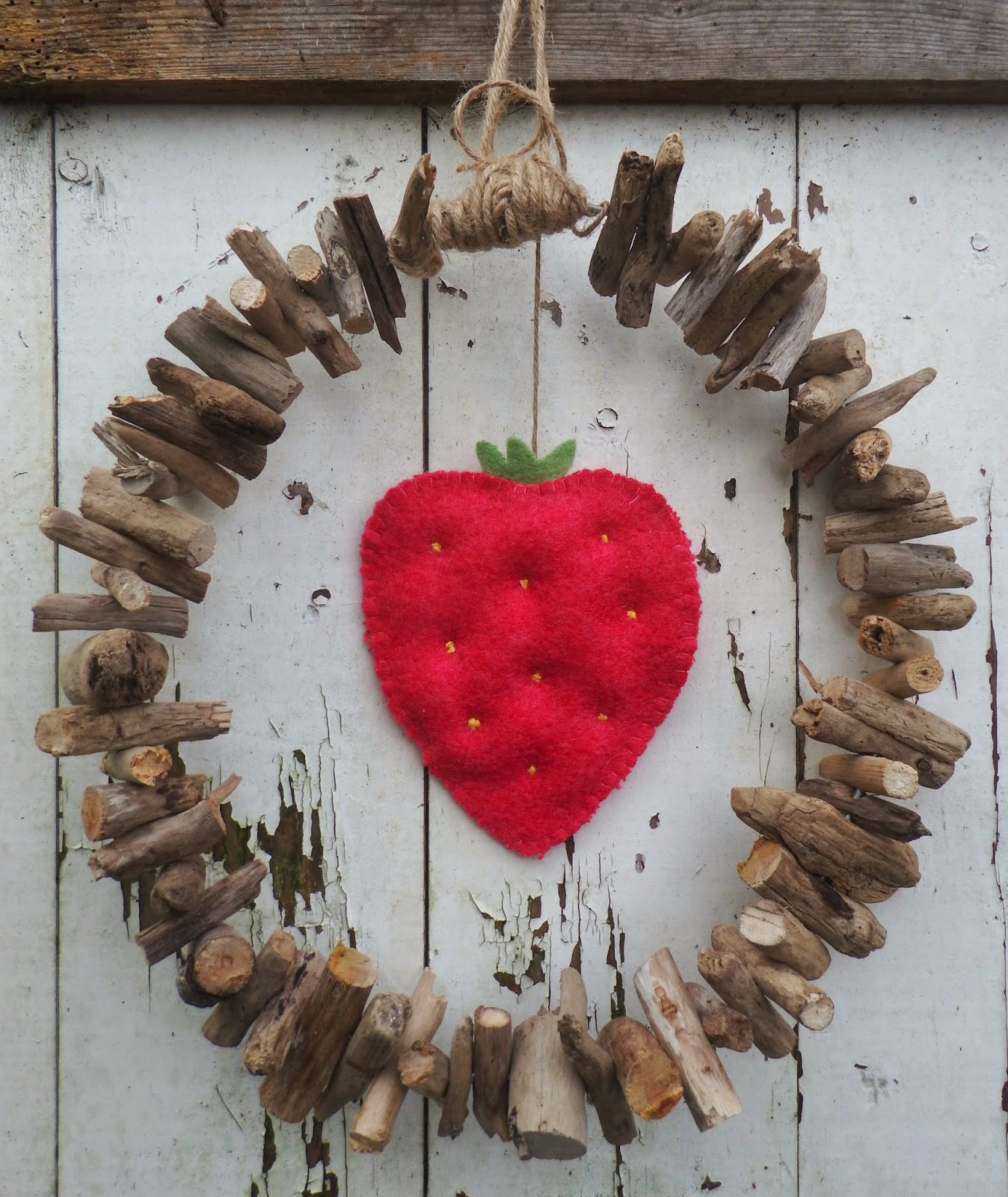 Wonky Patchwork: All year round wreath