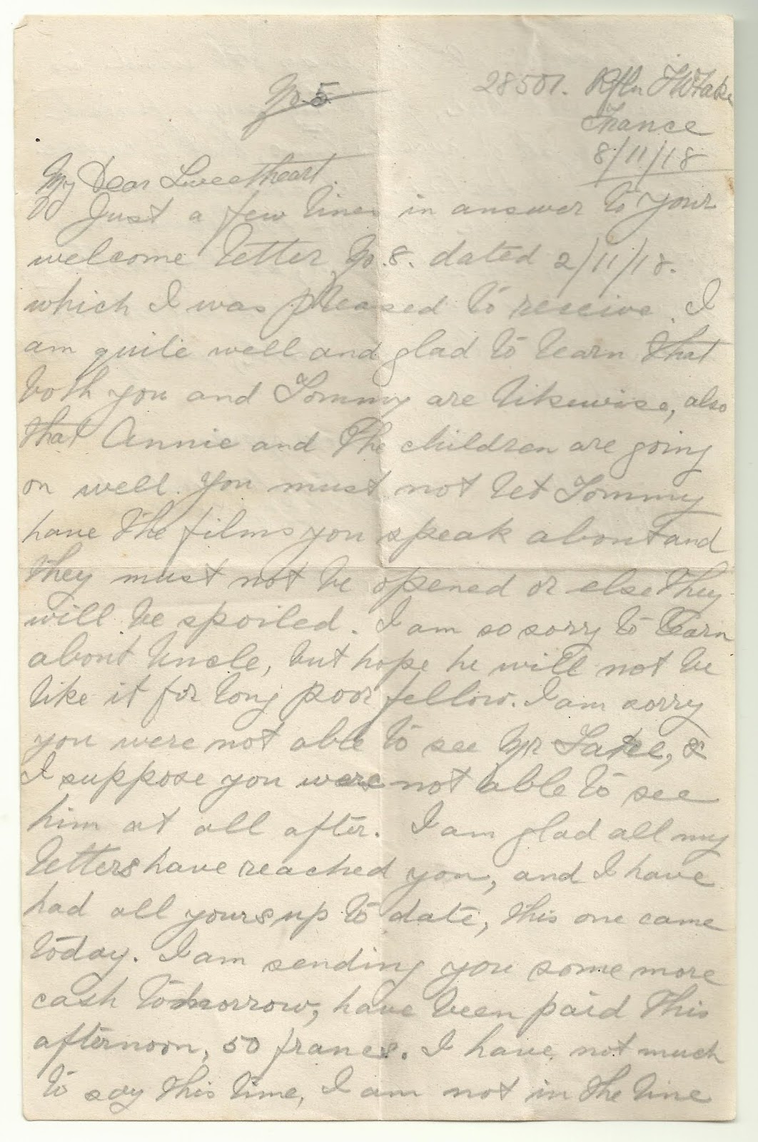 Letters from the trenches