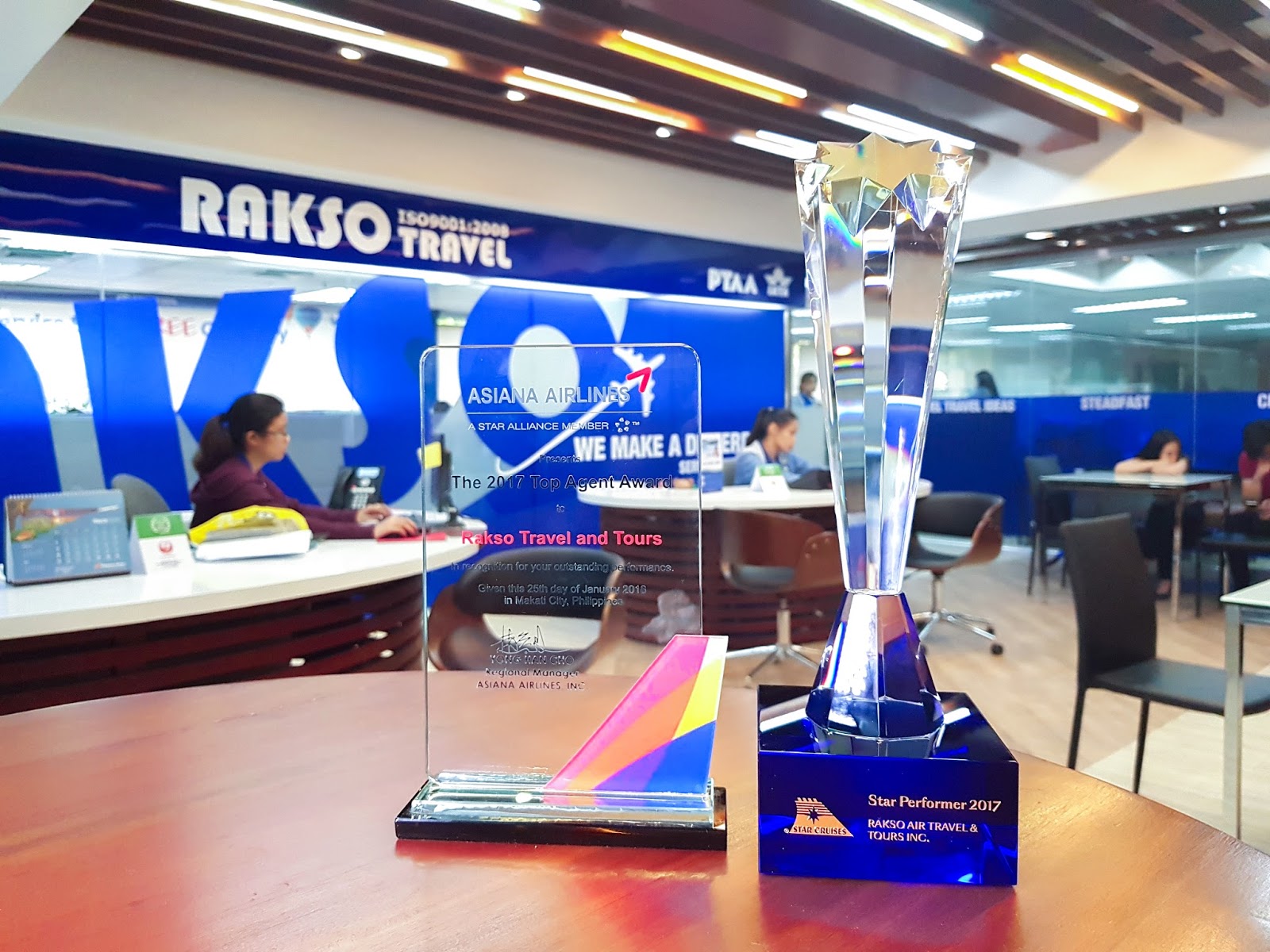 RAKSO TRAVEL: Awarded as "STAR PERFORMER 2017" by Star Cruises