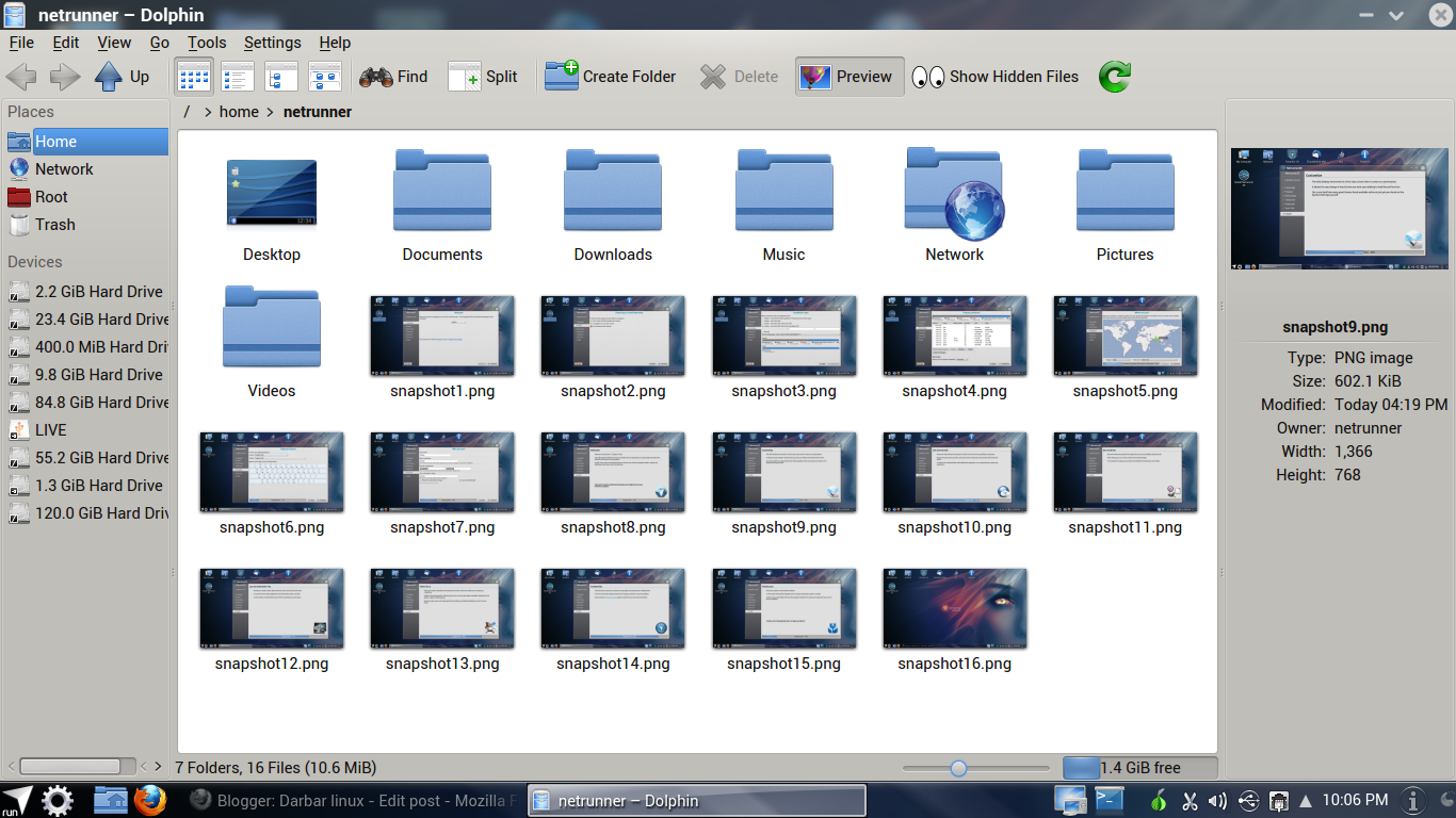Darbar linux : Netrunner 13.06 "Enigma" Stealth Edition KDE Review ...