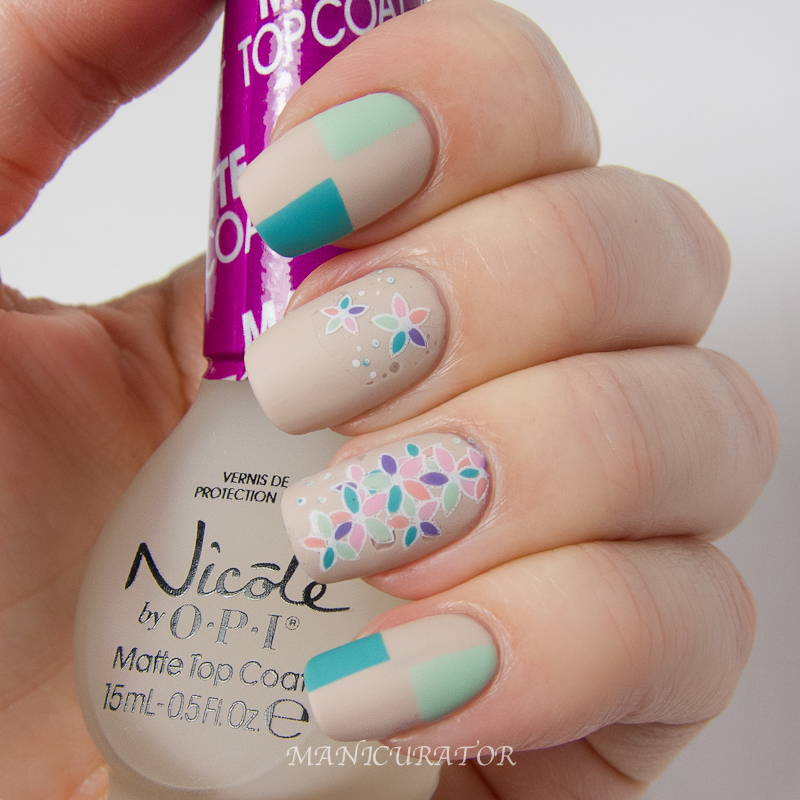 Nicole by OPI New Nail Lacquers for 2014 Flower Stamping Decal Nail Art