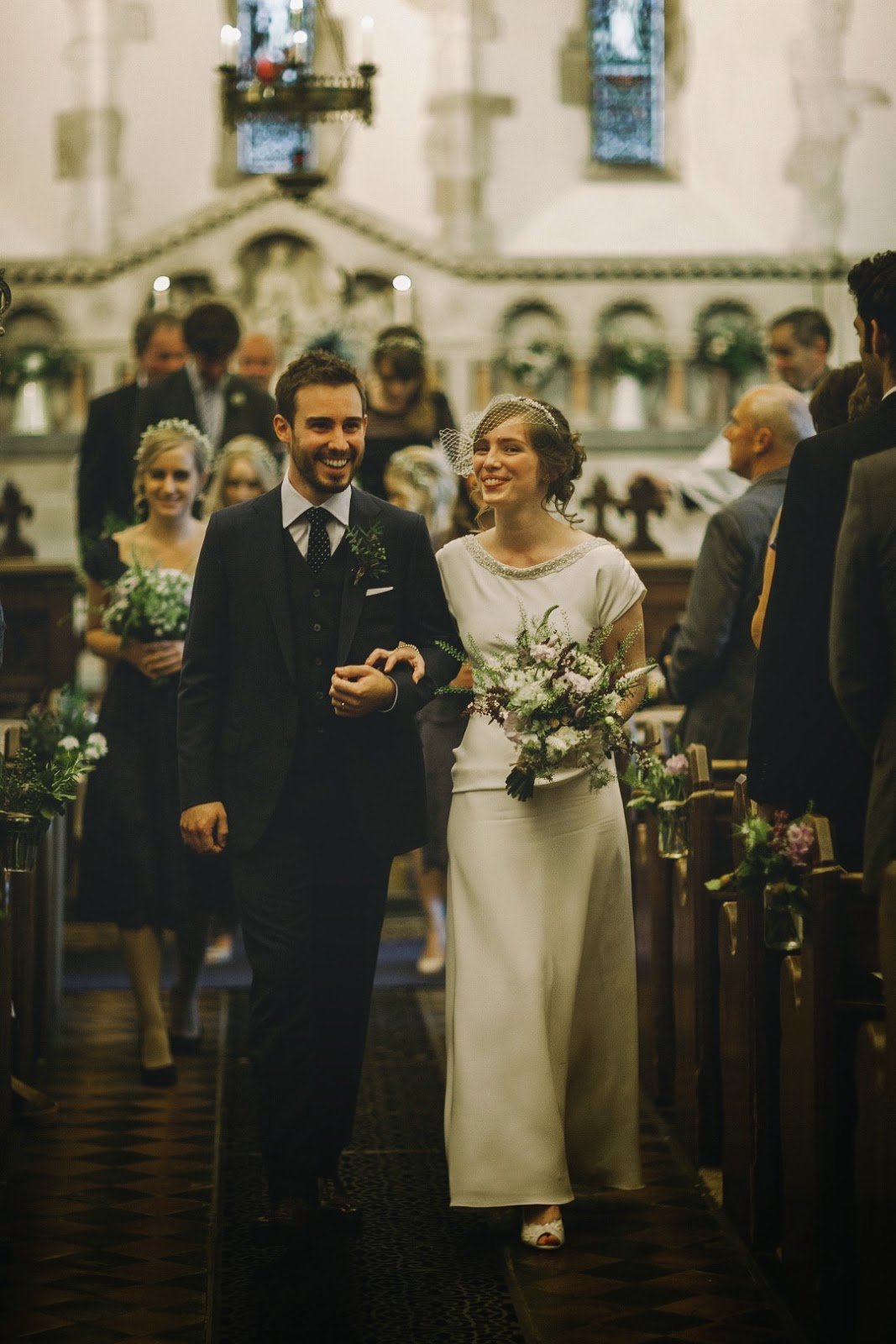 Vintage Bride of the Week Susie - beautiful in 1940s wedding dress ...