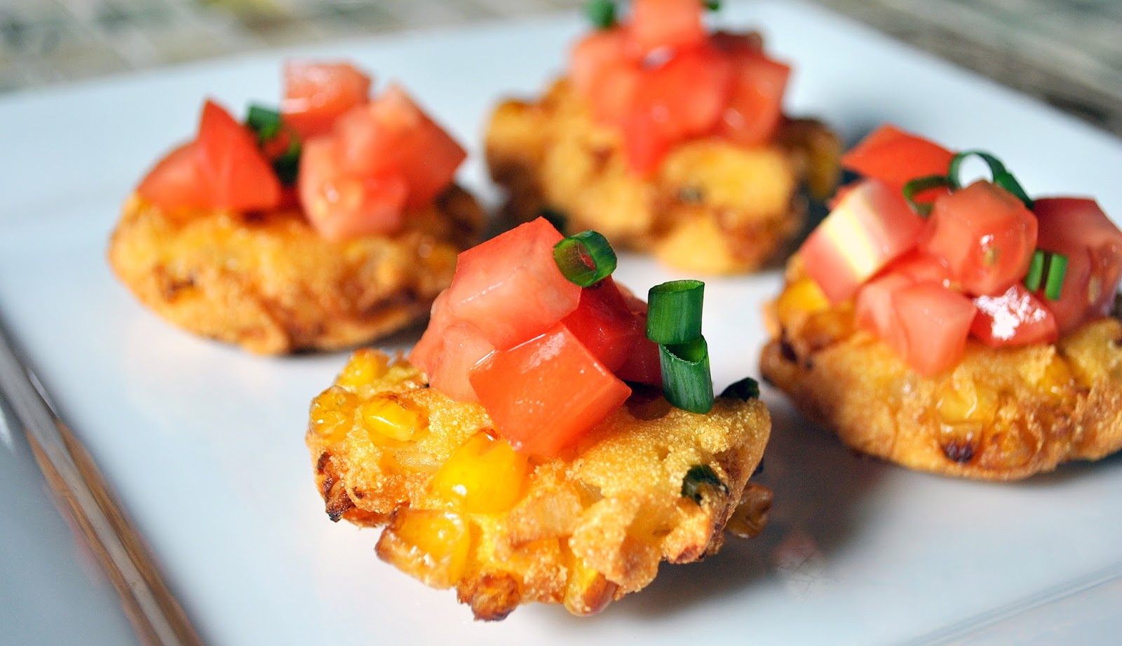 Mini Corn Cakes with Tomato (Bolinhos de Milho com Tomate) - The Green ...