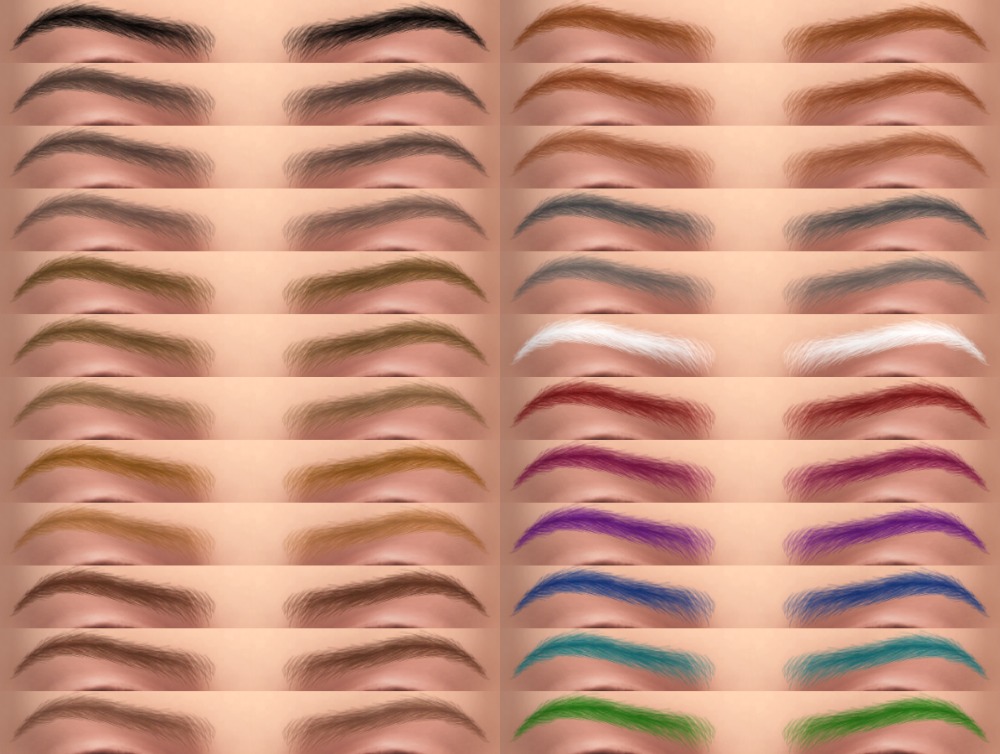 Alf-si CC: TS4 eyebrows 29 Veronica HQ