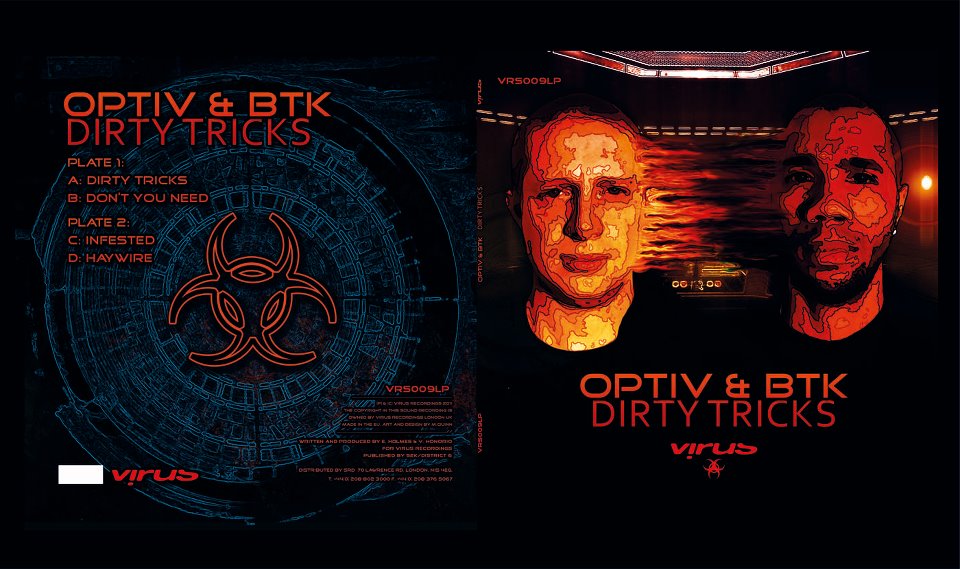 SubSpace Studios: Virus Recordings Presents: Optiv & BTK - Dirty Tricks LP