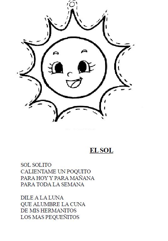 RECURSOS y ACTIVIDADES para Educación Infantil: Canción el SOL