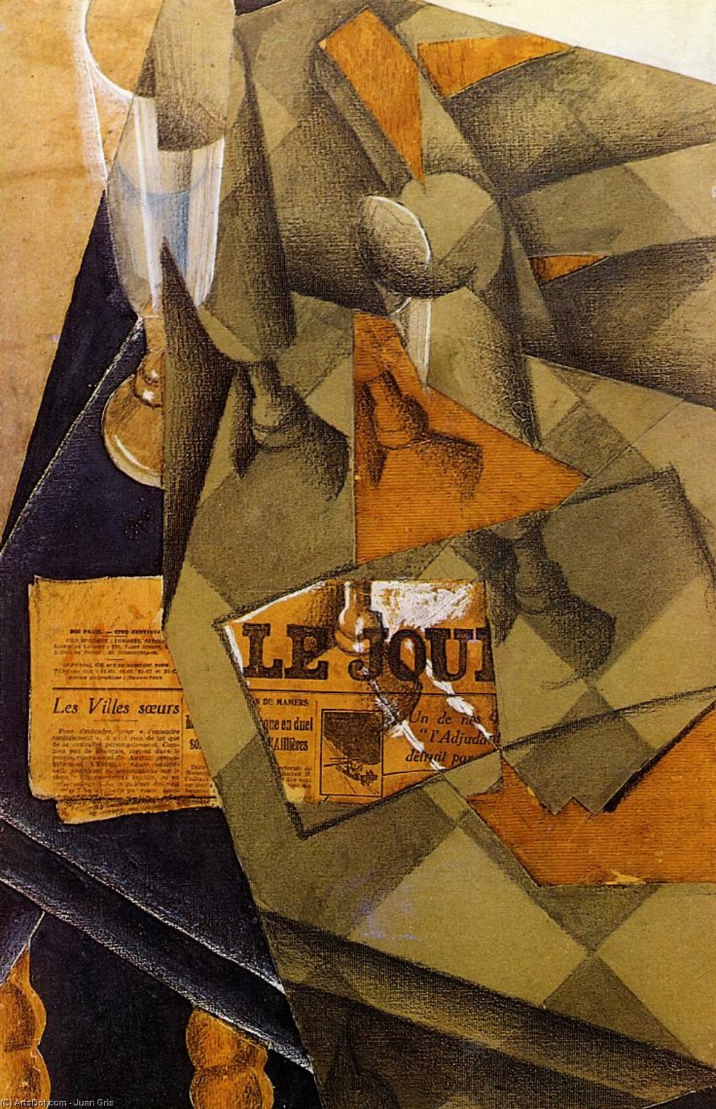 MI PINACOTECA: Cubismo. JUAN GRIS II.-1914