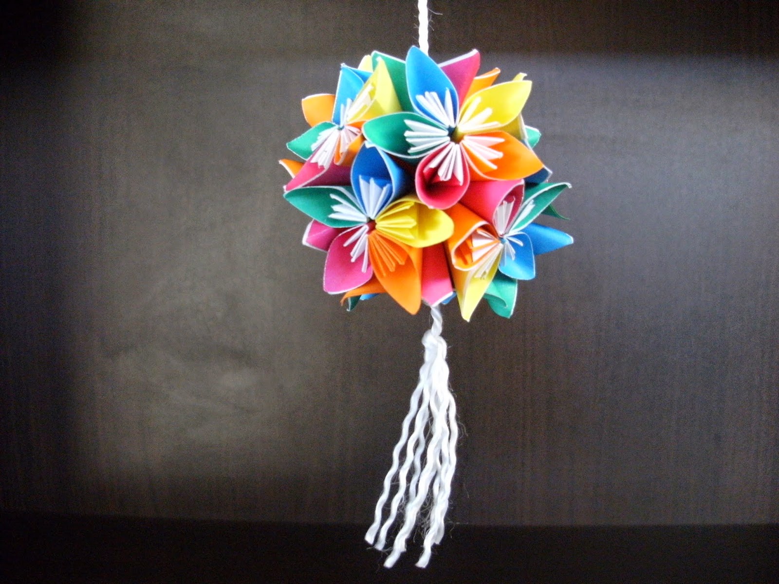 3d origami kusudama ~ origami instructions art and craft ideas