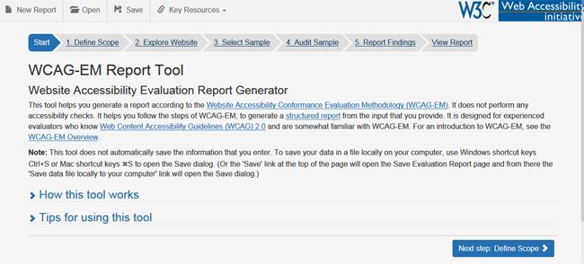 WCAG-EM Report Tool. Herramienta de generación de informes de una ...