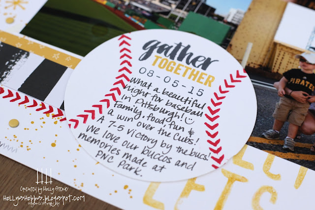 Paper Joy: Let's Go Bucs! A Baseball Page with Project Life