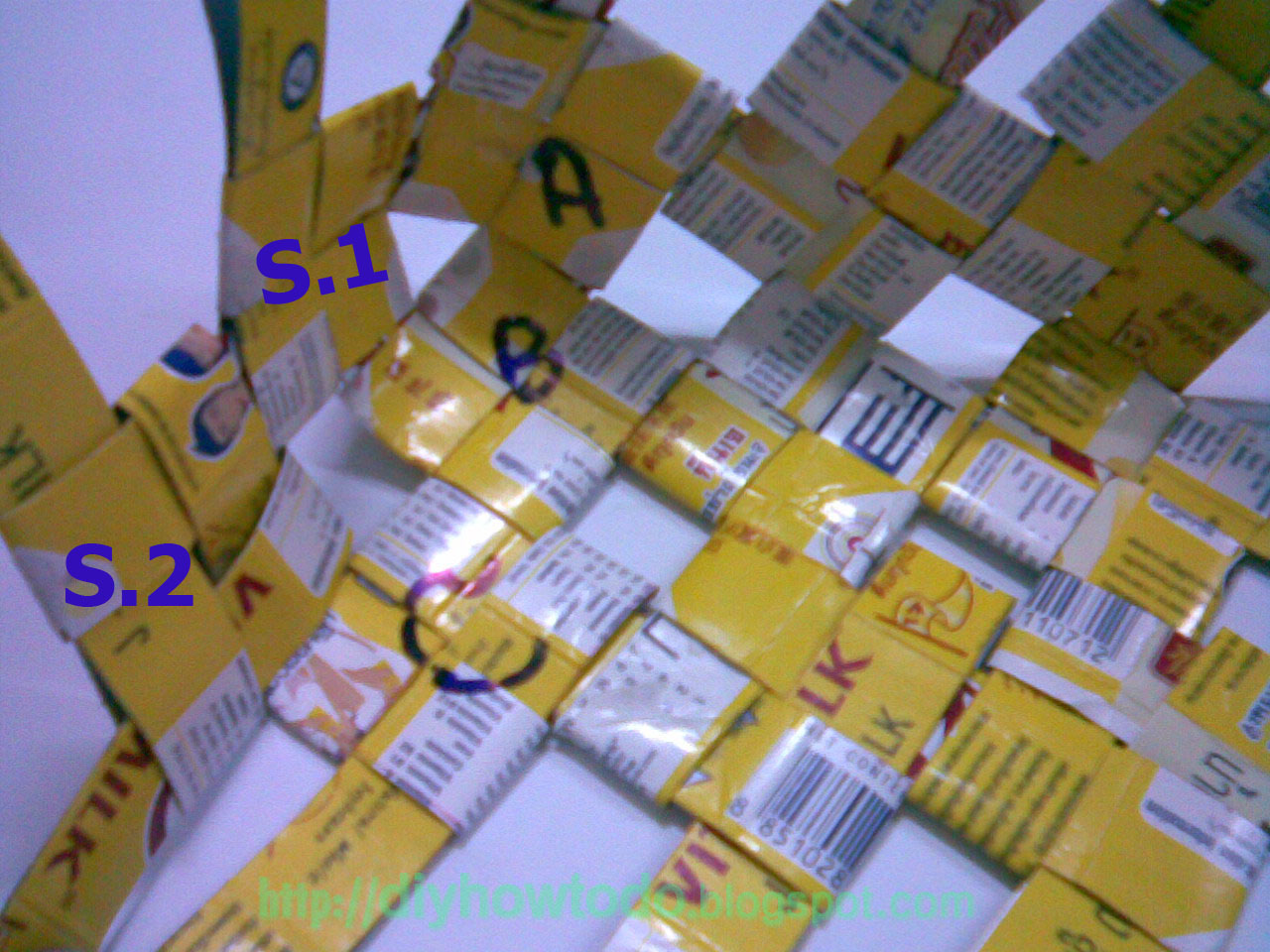 DIY "Milk Carton Basket" No Glue part 3 - D . I . Y . Done ! It 's Yours