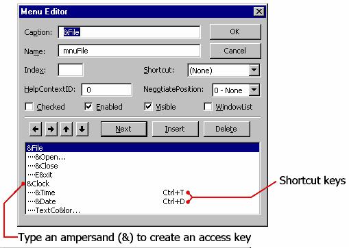 Learning Visual Basic 6: Working with Menus and Dialog Boxes