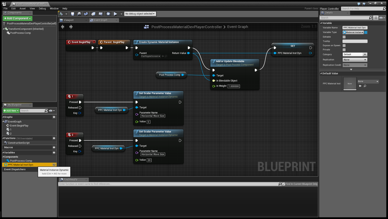 Change Material Parameters in Runtime