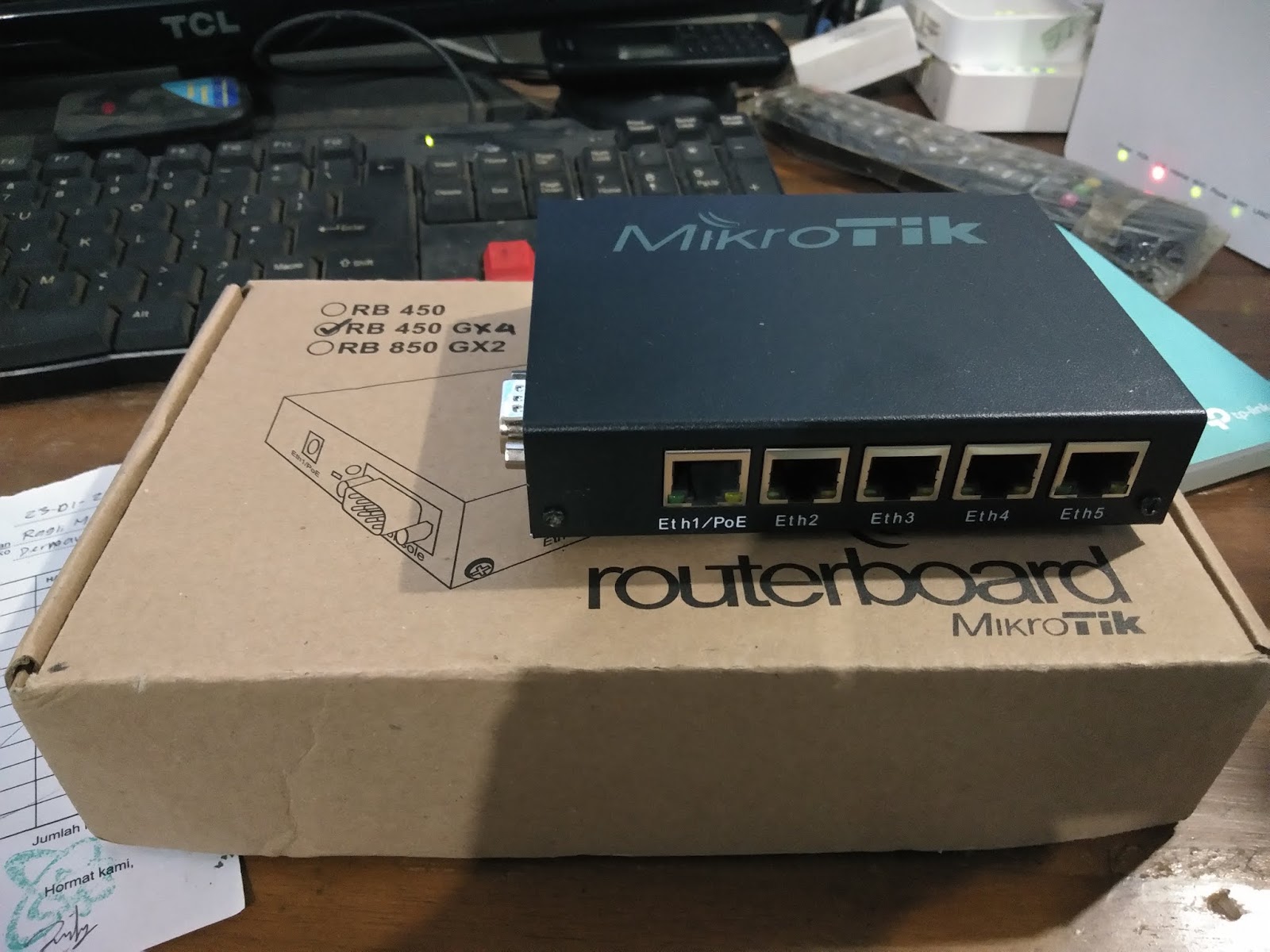 Mikrotik Router Board RB450GX4 Unboxing dan Spesifikasi