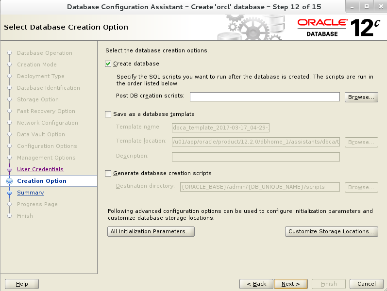 Creating Oracle Database Using Dbca In 12c R2 Oraclenext Solution To Your Oracle Problems 6000