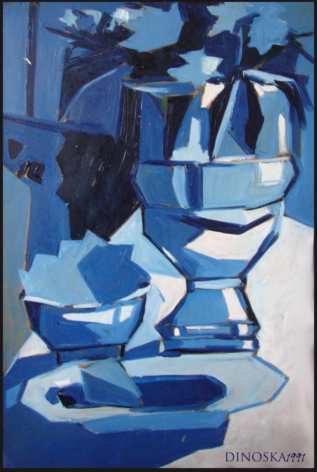 Dinoska Cruz 1991 Art.: Ejemplos pinturas monocromáticas