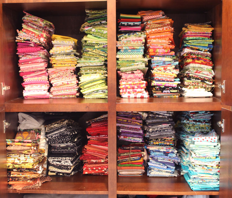 Vanilla House Today : Fabric Stacks and Order!