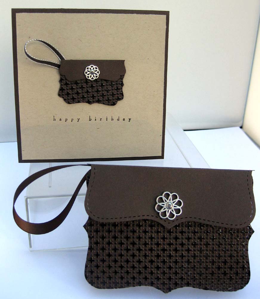 Blue Jelly Sew n So - Victoria Rogers: Purse and card