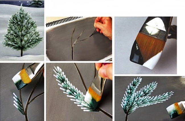 MENTŐÖTLET - kreáció, újrahasznosítás: Fenyőfa festéshez segédlet