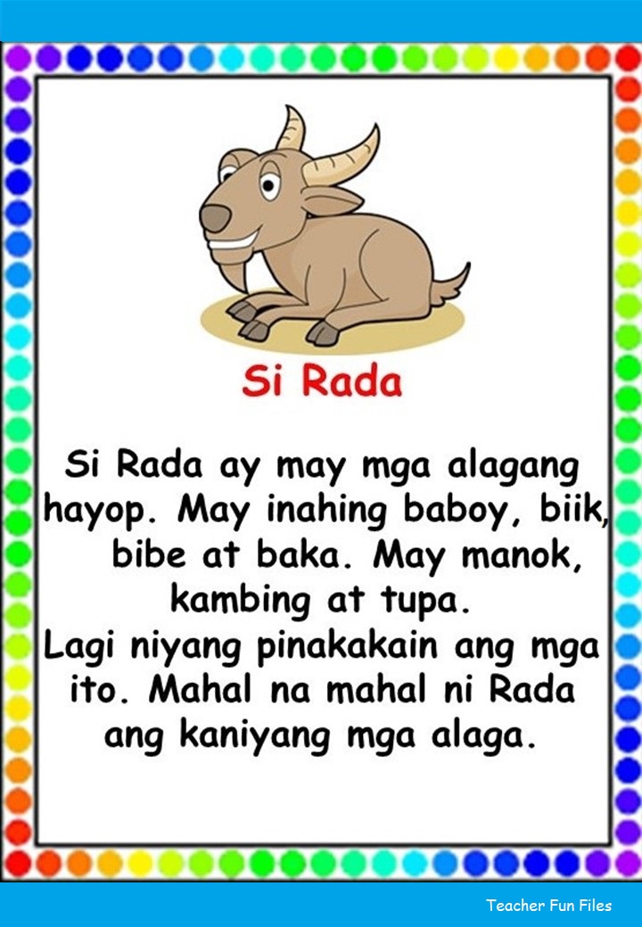 Teacher Fun Files: Tagalog Reading Passages 3