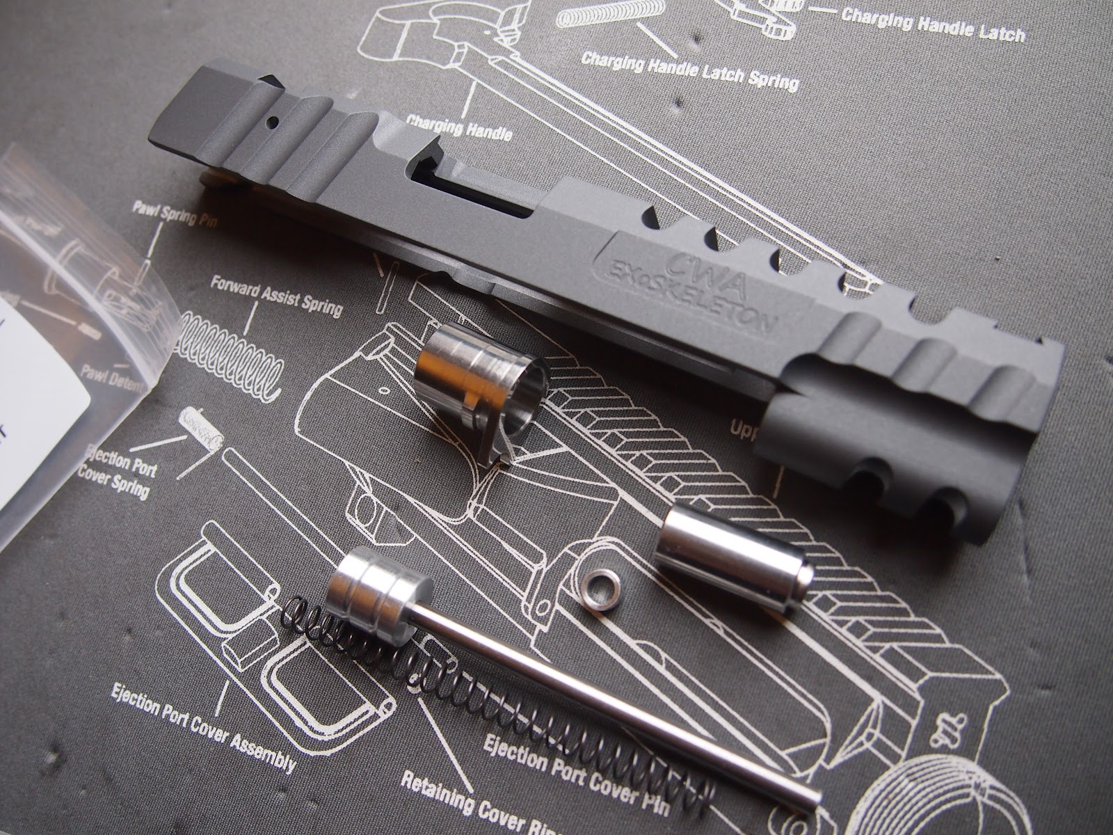 Mister Donut's Firearms Blog: GSG 1911 CWA Exoskeleton and upgrade kit