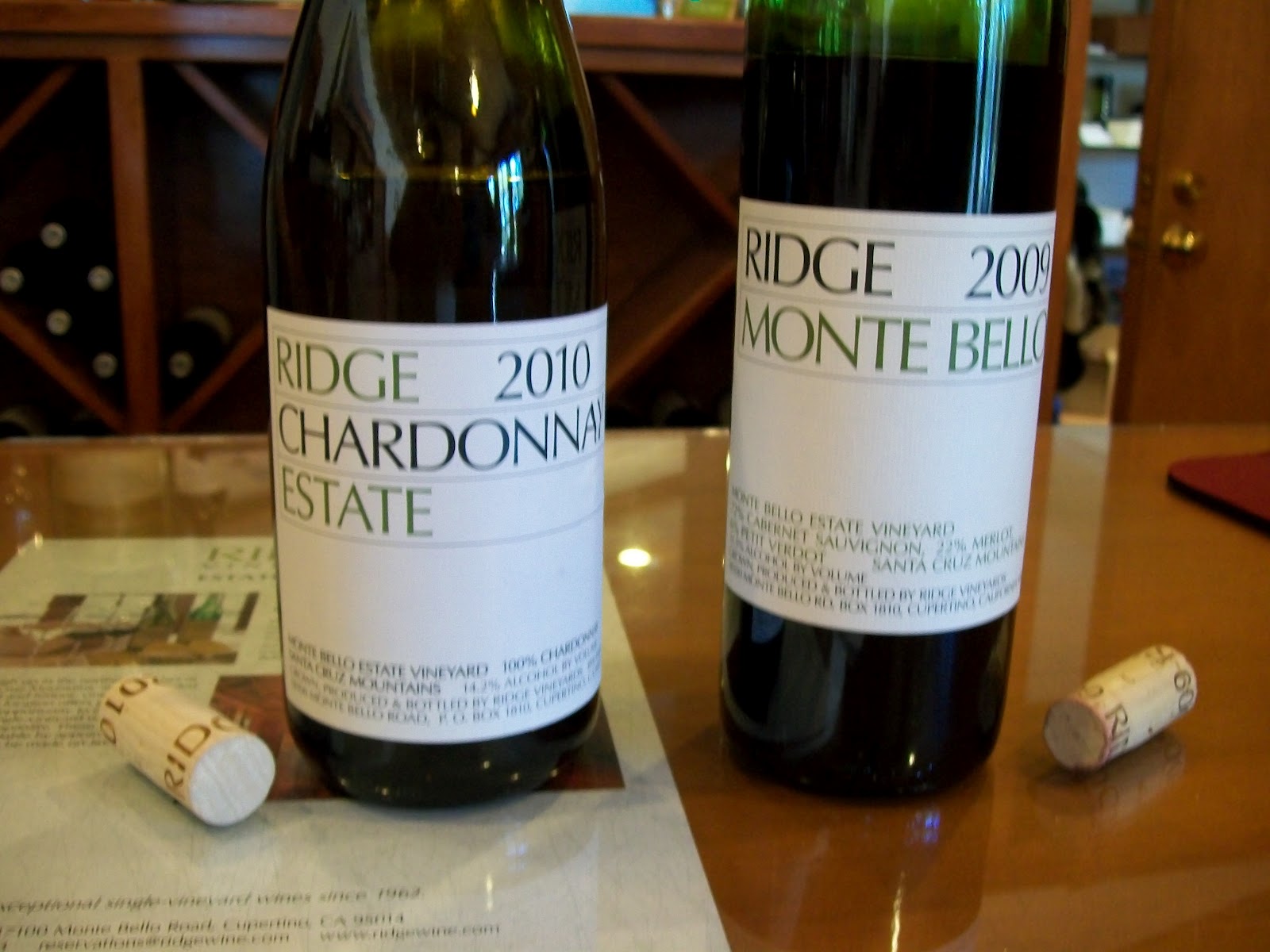 FMR "Le bon vin se déguste": RIDGE VINEYARDS (Californie, 3eme partie)