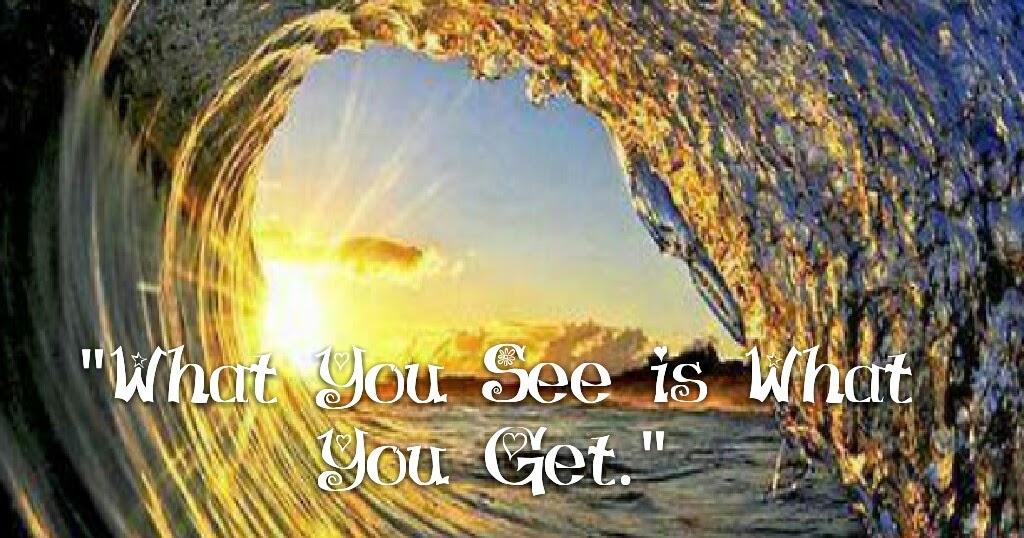 What You See Is What You Get