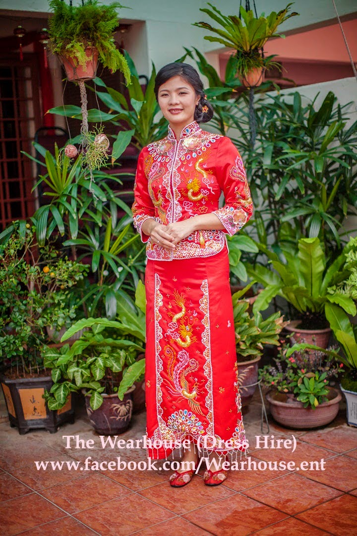 裙褂 Chinese Traditional Wedding Kua: 龙凤裙褂 Chinese Traditional Wedding Kua