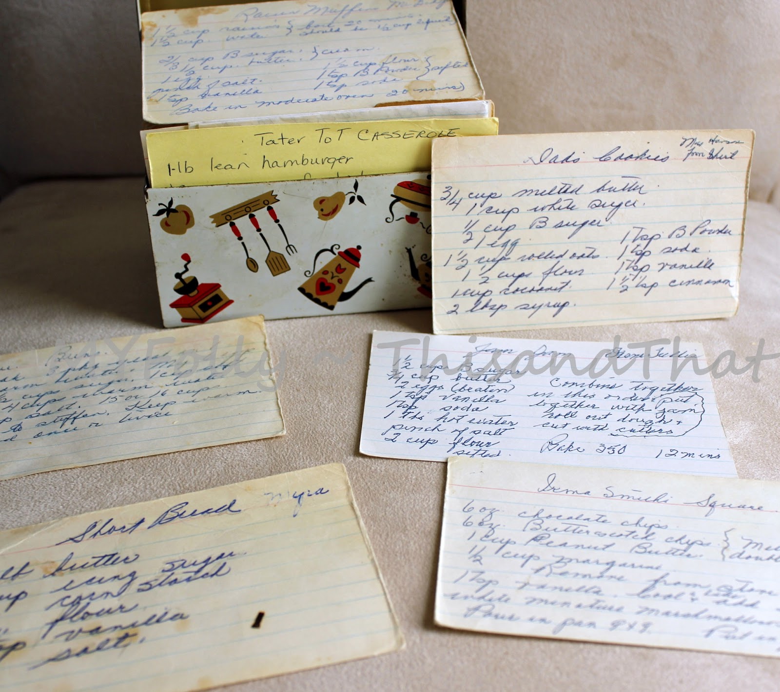 This and that: Grandma's cookbooks