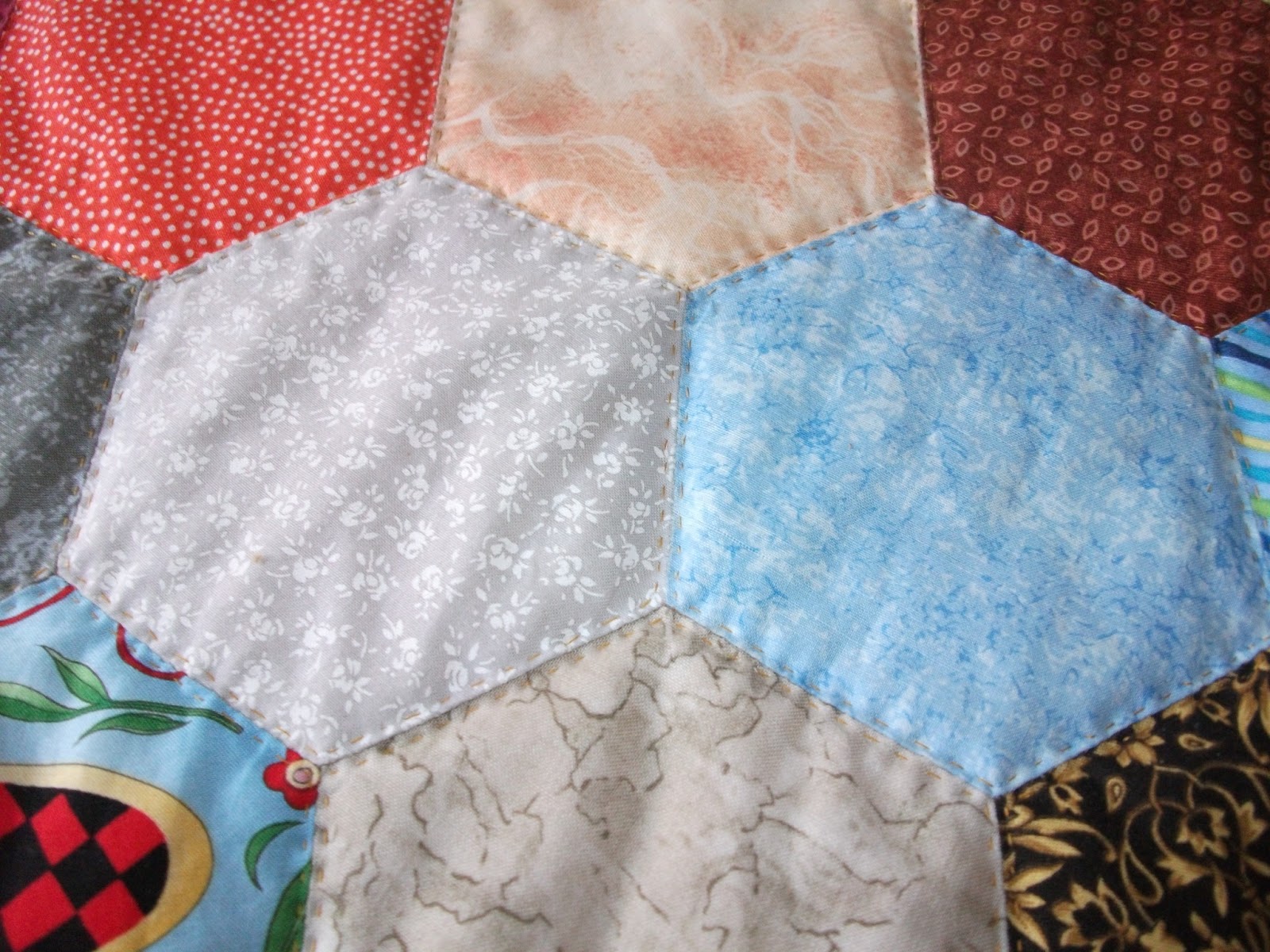 M.Cuenca: Colcha de Hexágonos