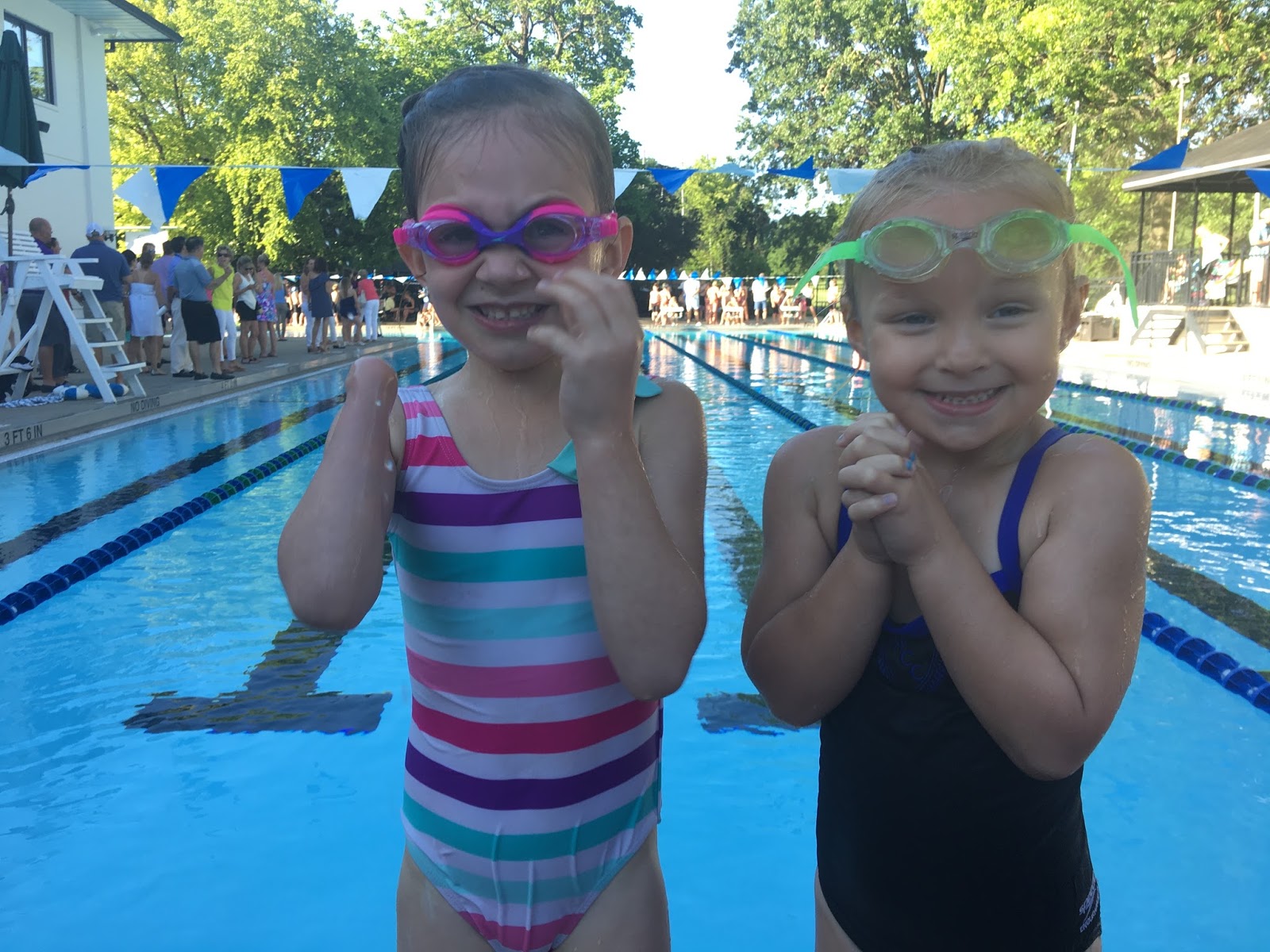 The Friedman Clan: Maddie's first swim meet