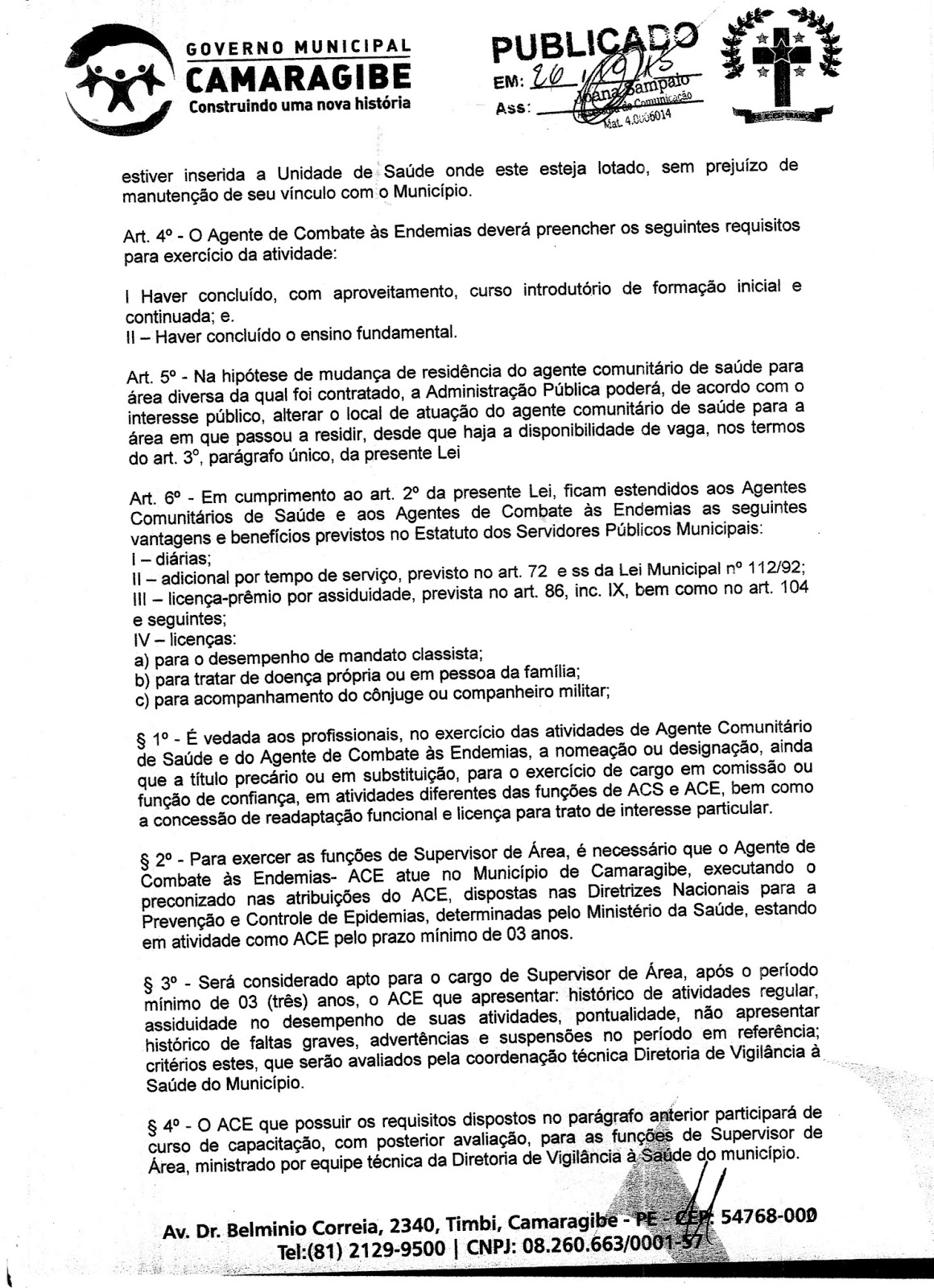 Blog BIO ACS é vida.: LEI DE PCCV - PLANO, CARGOS, CARREIRA E ...