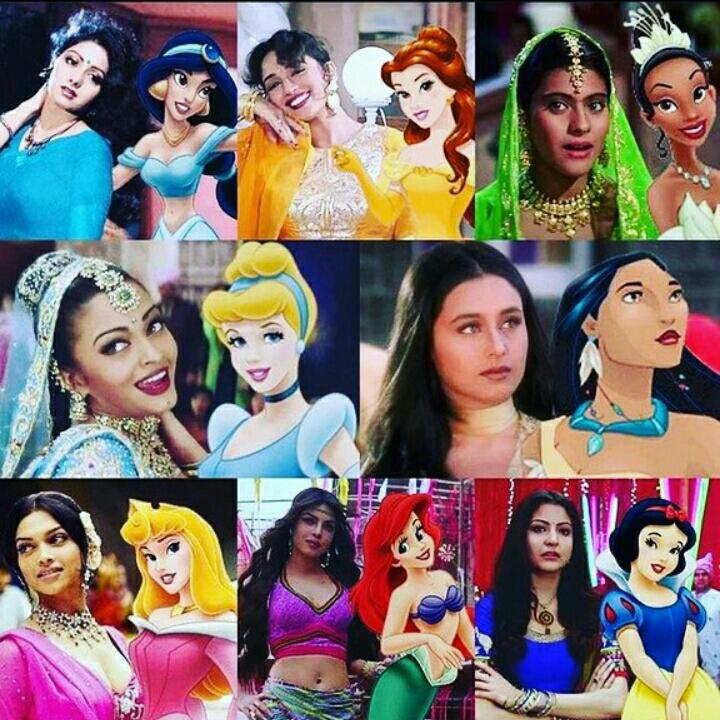 Sridevi: Bollywood actresses in the role of Disney Princesses