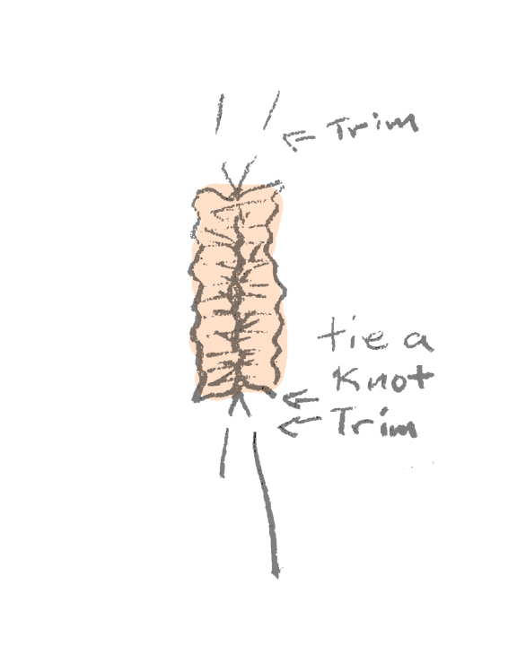 Tutorial: ruffled crepe paper streamers