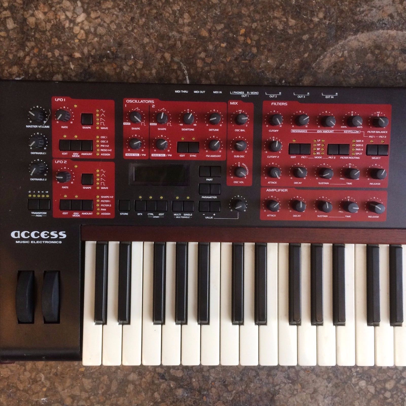 MATRIXSYNTH: Access Virus KB Synthesizer SN 19900097